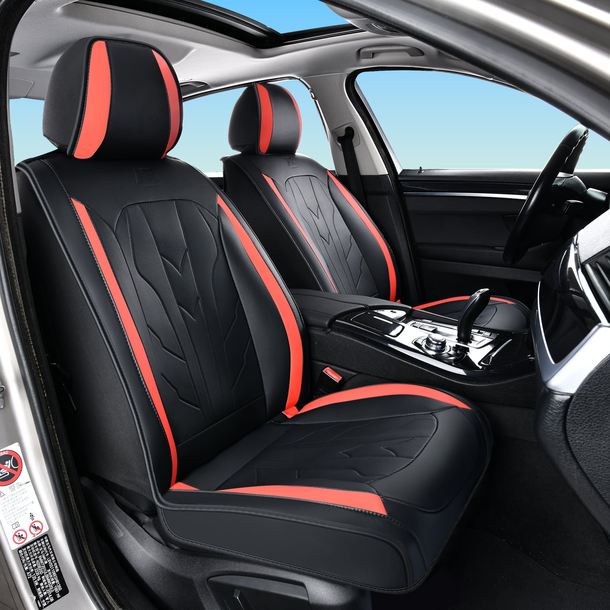 Car Seat Cover for Mitsubishi Lancer 2008-2017, Red Edge Car Seat ...