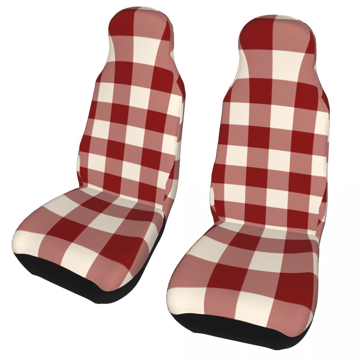 Car Seat Cover Moss Green Mini Gingham Check PlaidUniversal Fit for ...