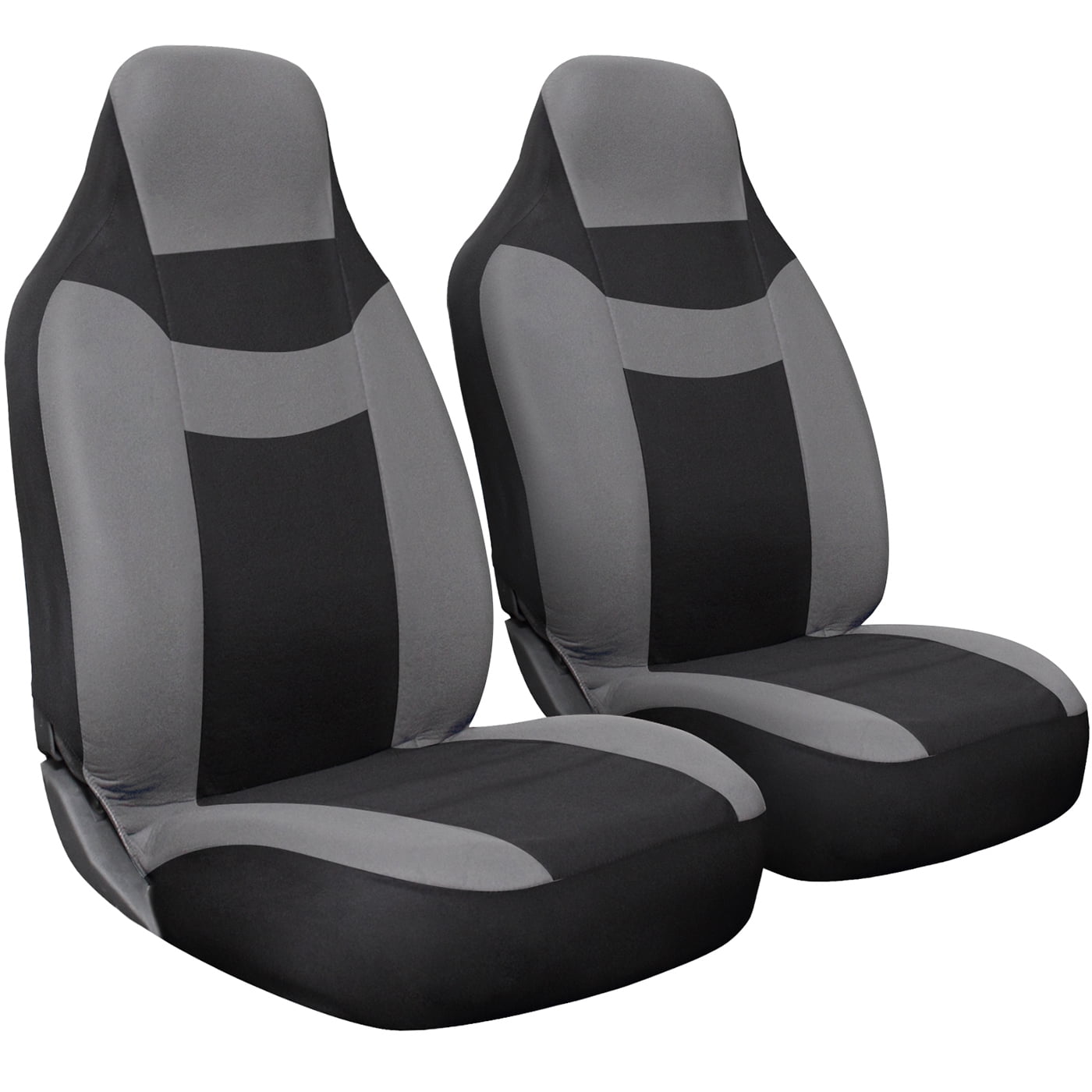 Car Seat Cover - Poly Cloth Two Toned Front Low Bucket Seat -Universal ...