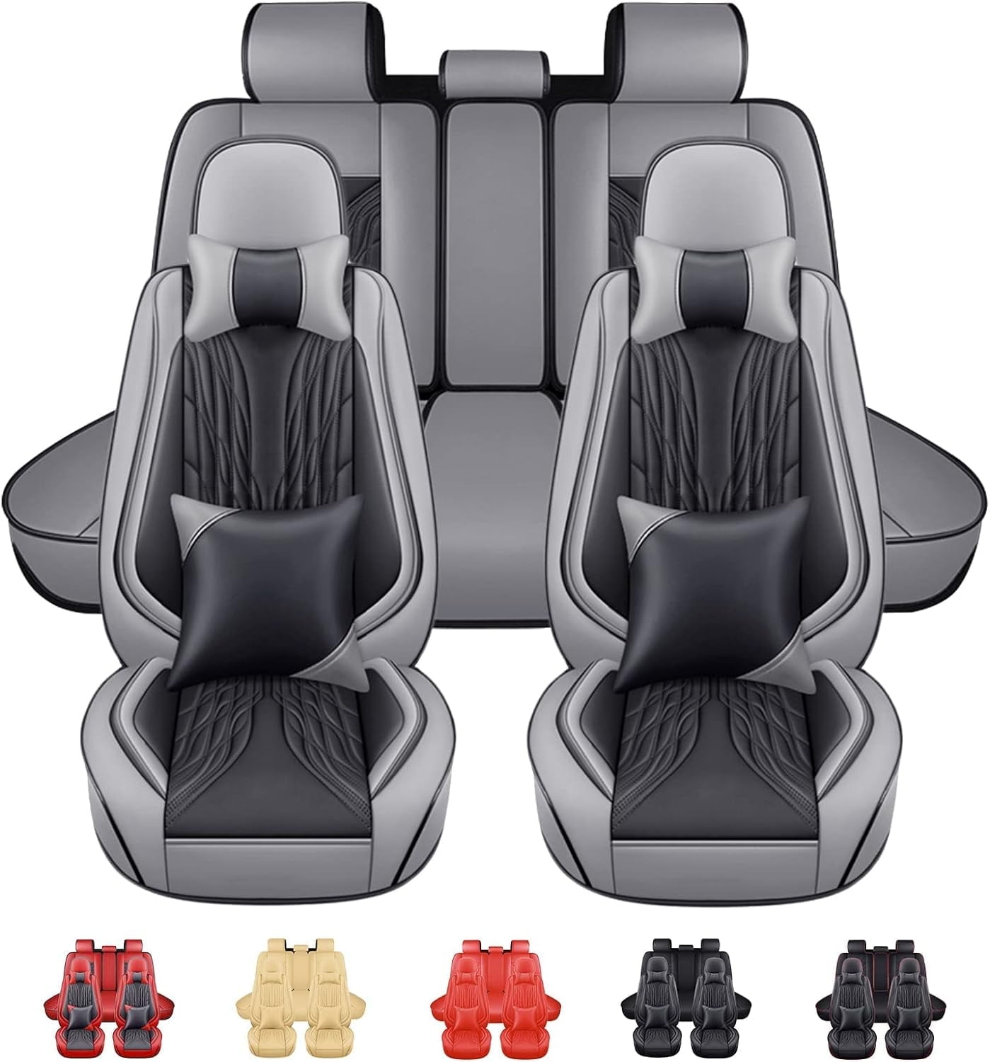 Car Seat Cover for Mazda 6 Full Set, Deluxe PU Leather 5 Seats Auto ...