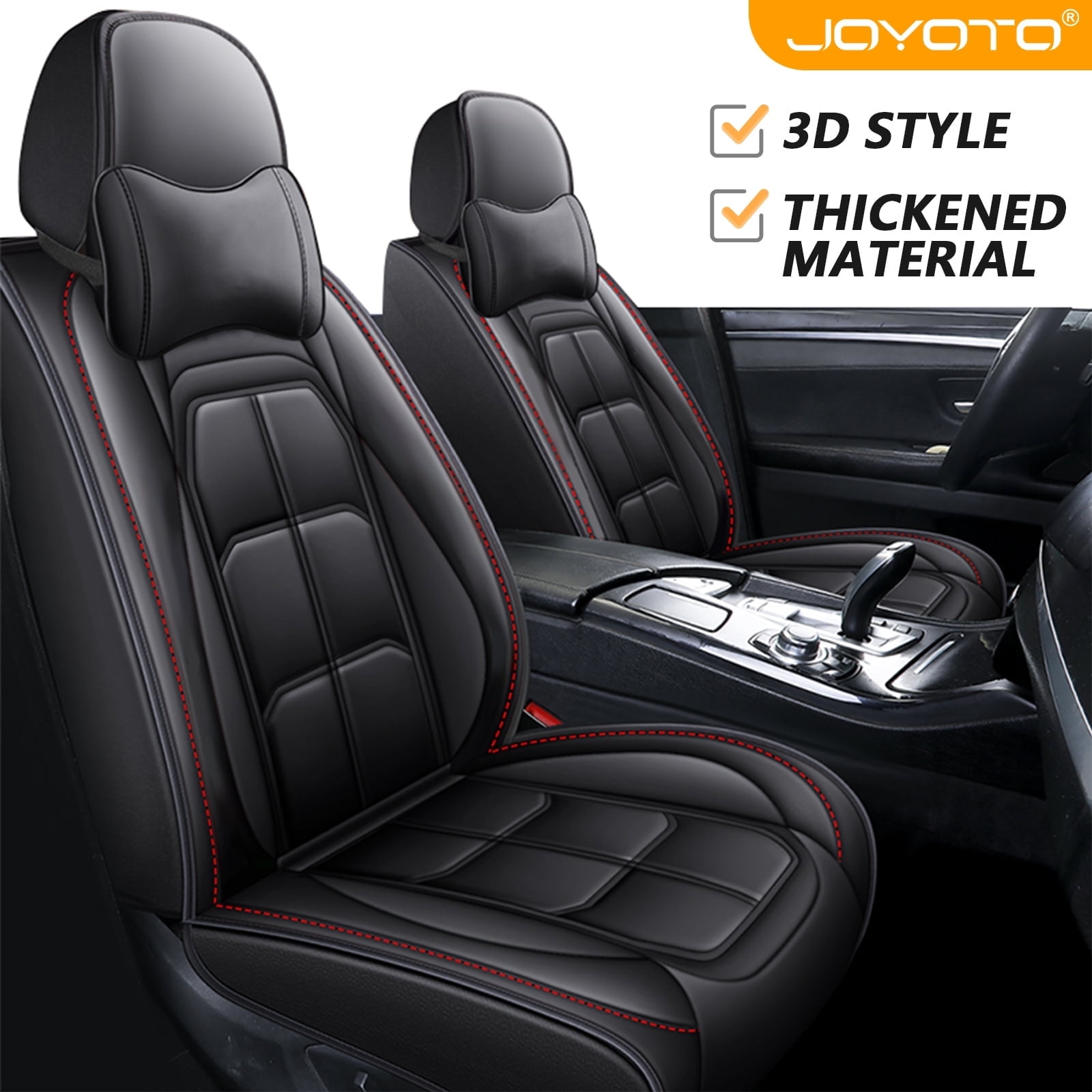 Car Seat Covers 5-Seats, Premium Pu Leather Auto Cushion Protector ...