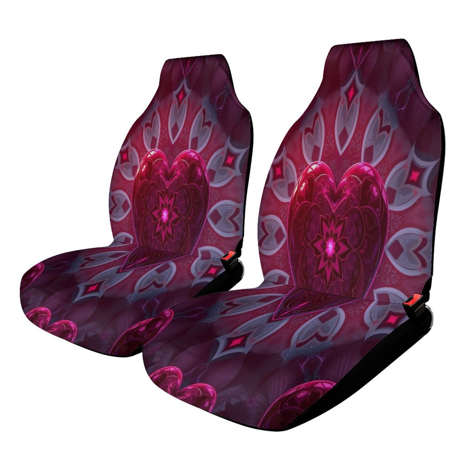 Car Seat Covers Colorful Heart Trendy Car Seat Covers Car Accessories ...