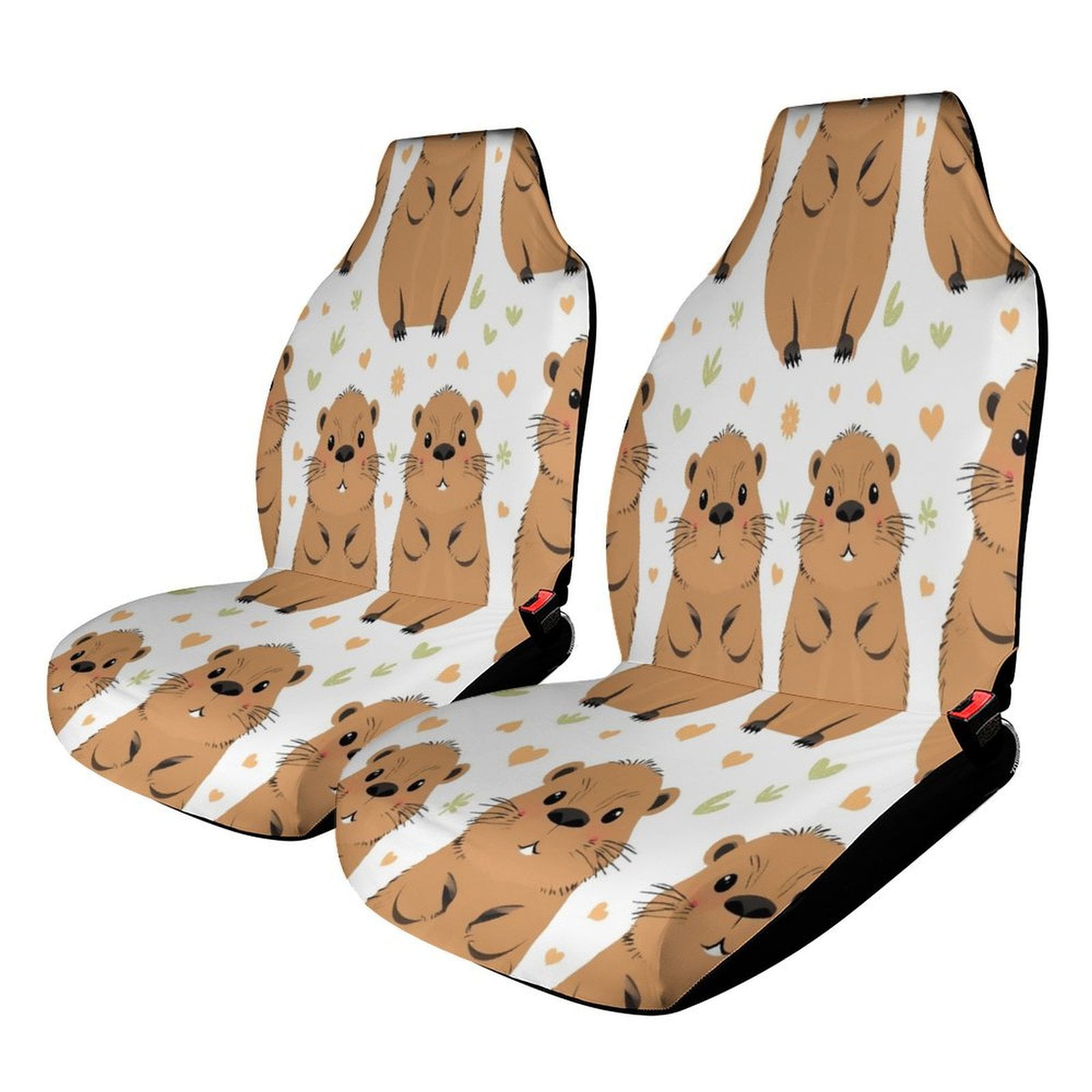 Car Seat Covers Cute Chubby Animals Universal Size Fit For Most Car Suv ...