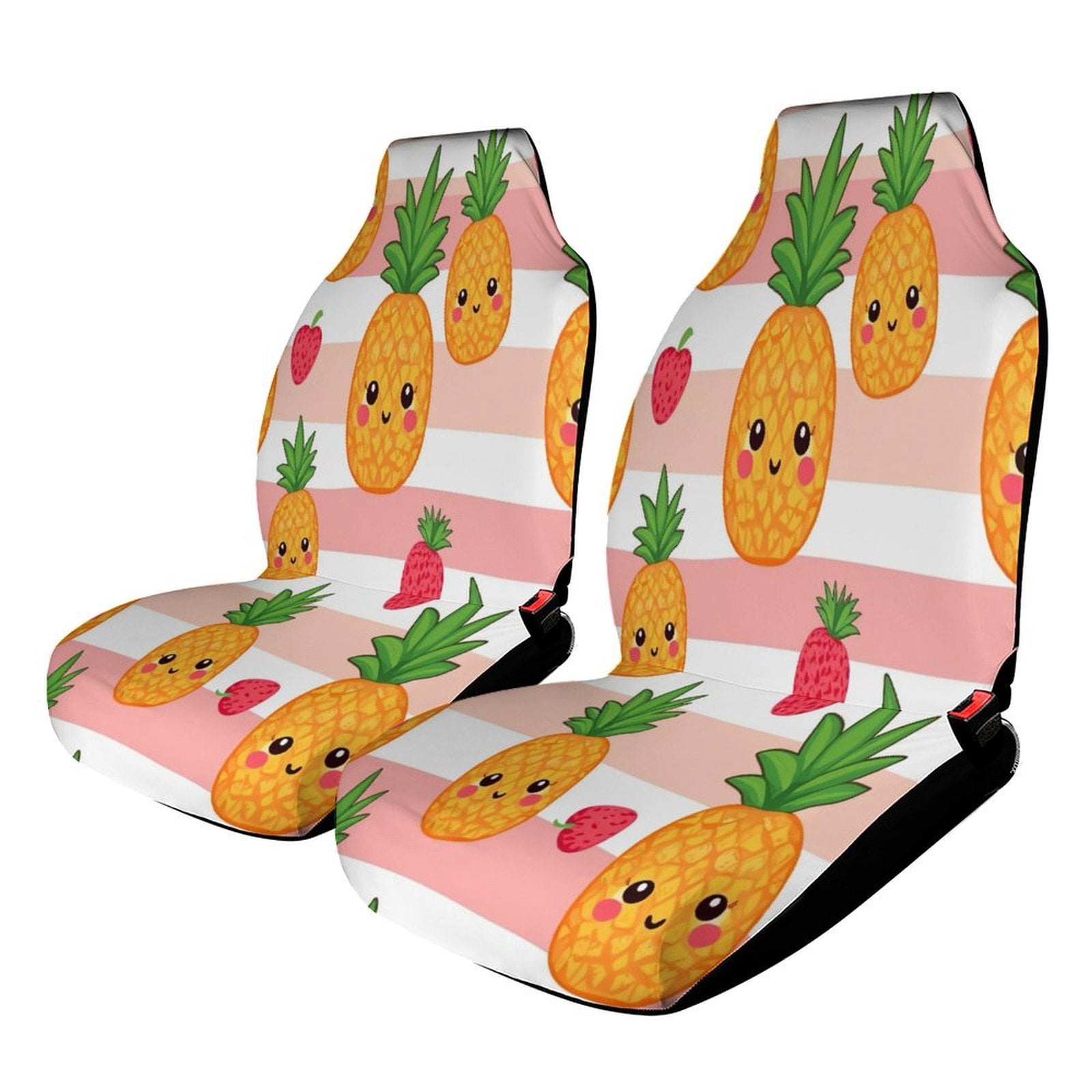 Car Seat Covers Cute Pineapple Pattern(2) Universal Size Fit For Most ...