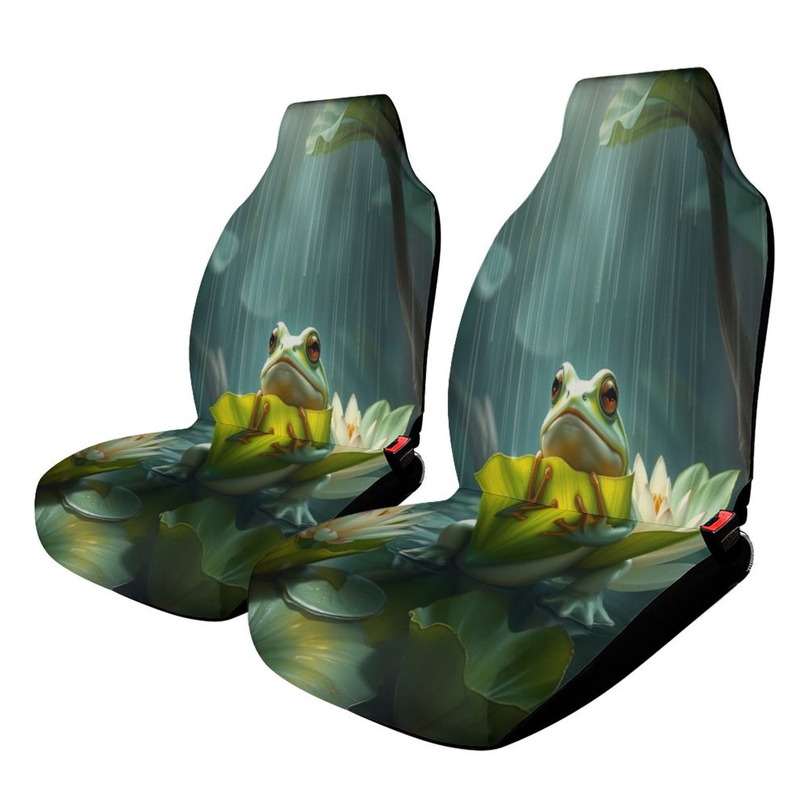 Car Seat Covers Frog in Rain(2) Universal Size Fit For Most Car Suv ...