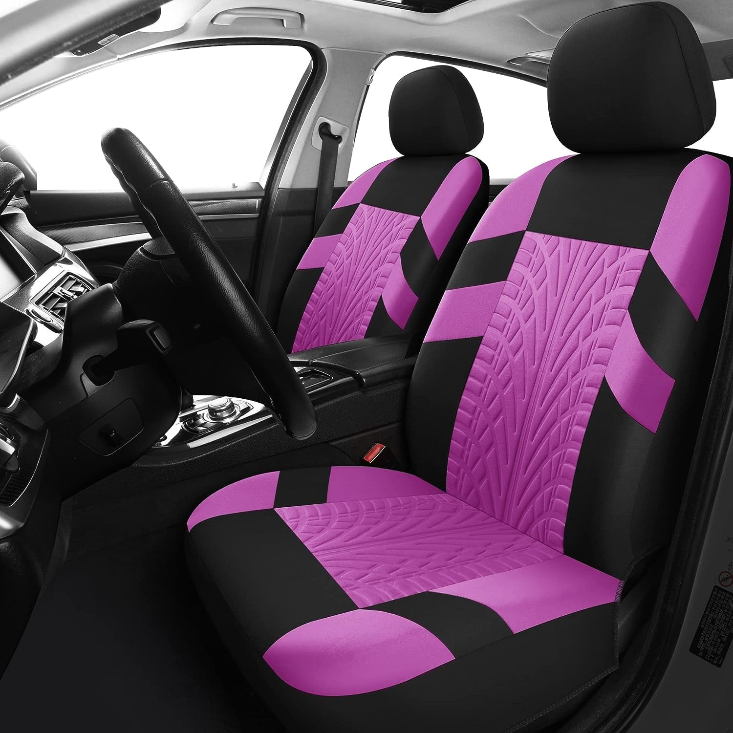 Car Seat Covers Front Pair,Universal Cloth Front Seat Covers for Car ...
