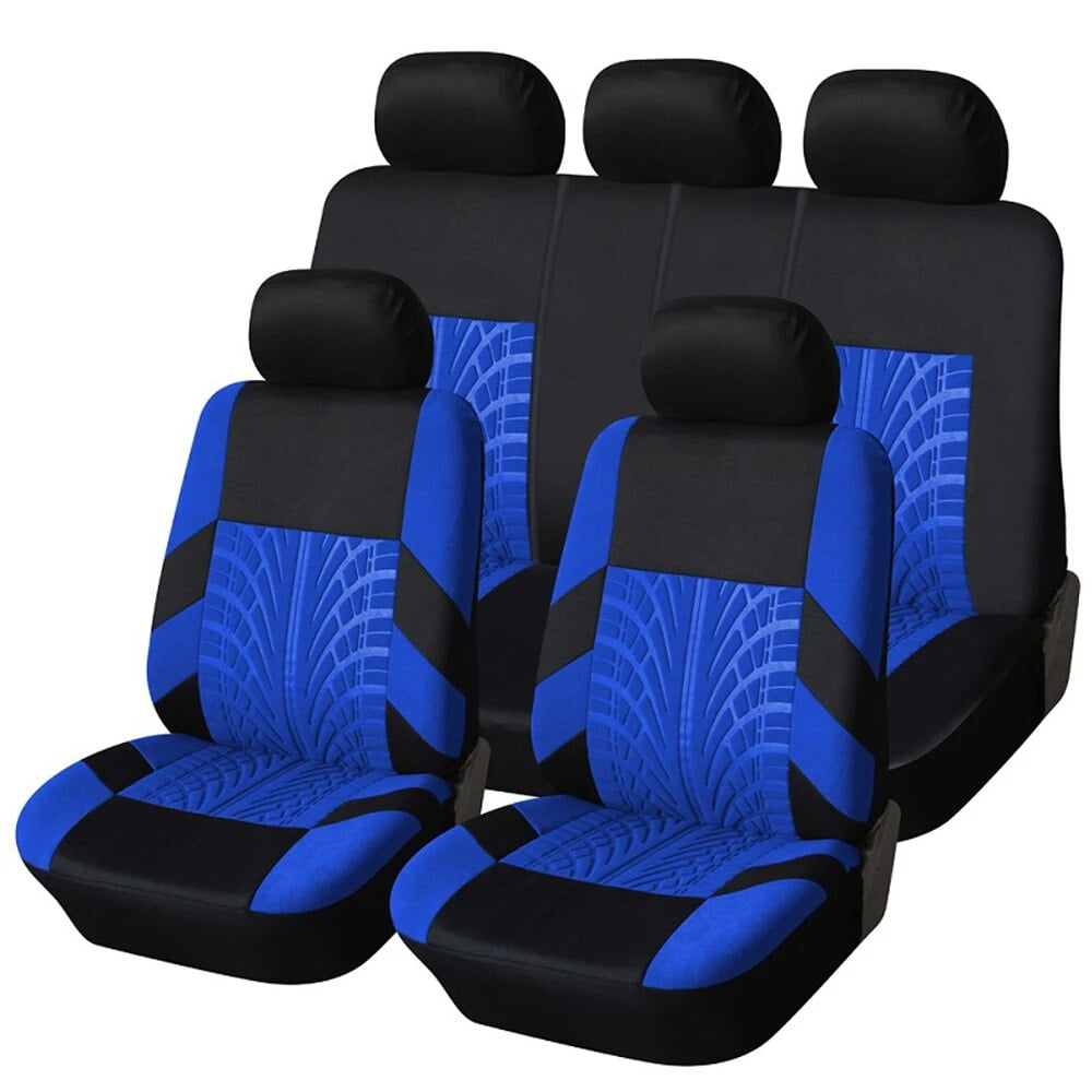 Car Seat Covers Full Set Front Split Rear Bench For Car Universal Cloth ...