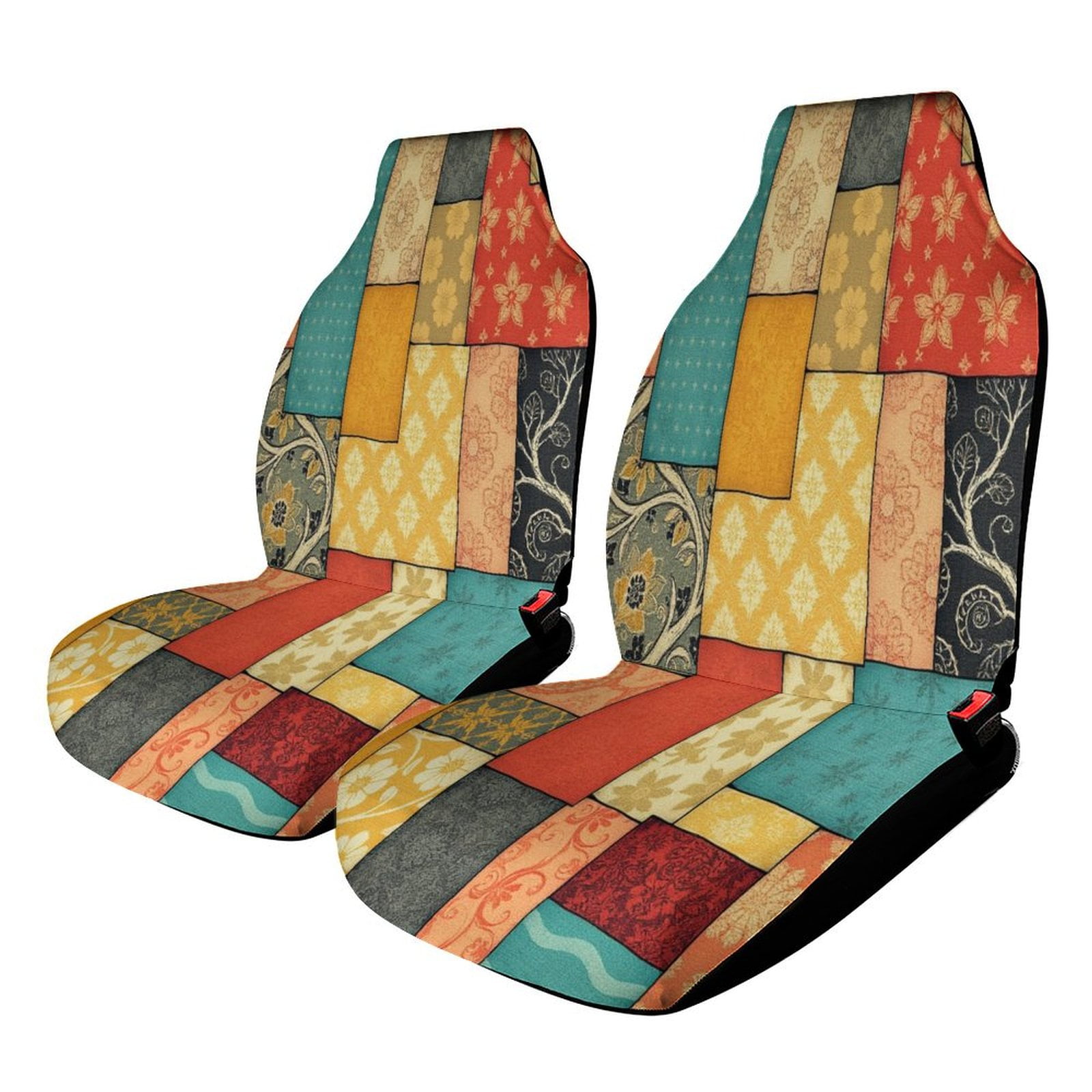 Car Seat Covers Geometric Printing Trendy Car Seat Covers Car ...