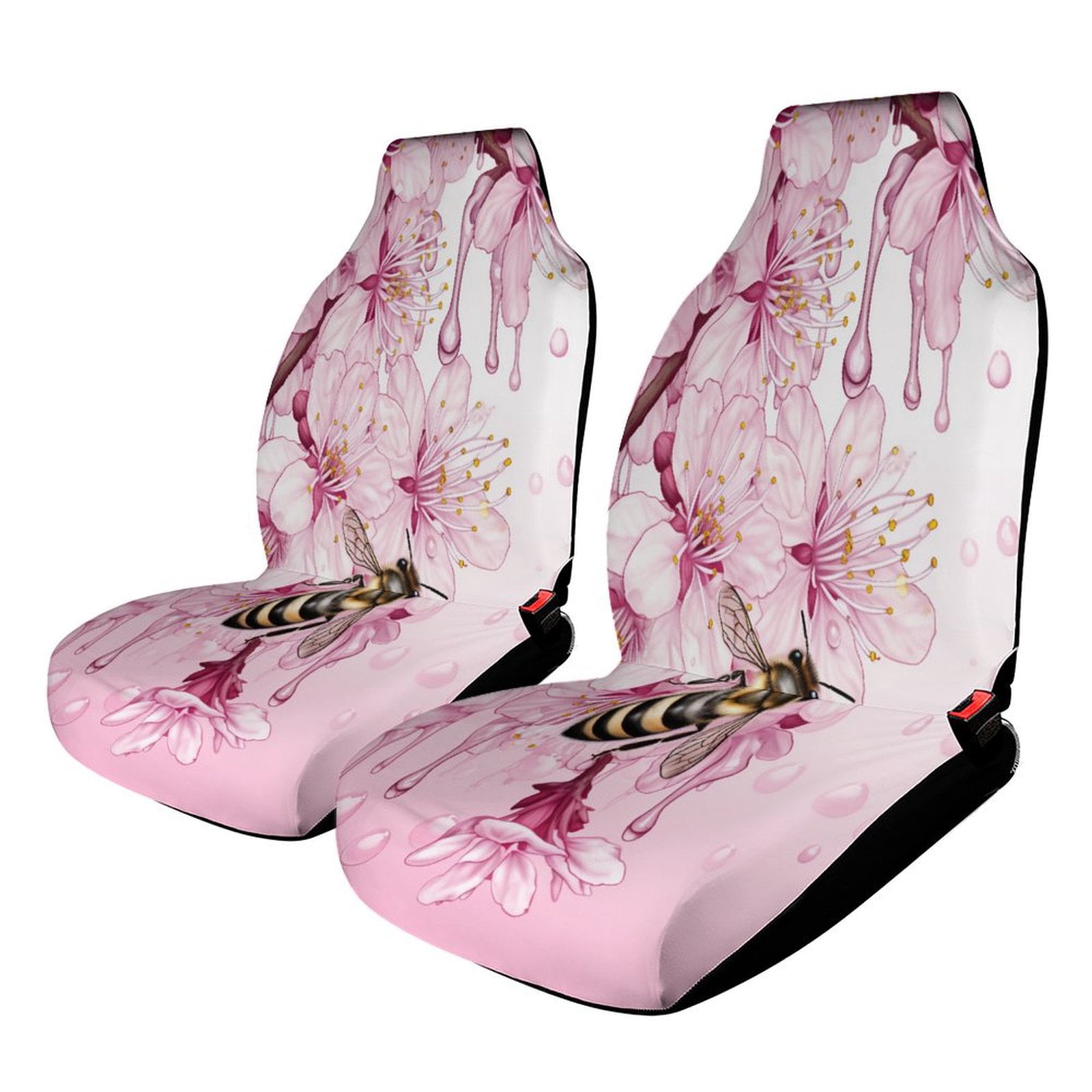 Car Seat Covers Honey Bees That Collect Nectar Pack of 2 Universal ...