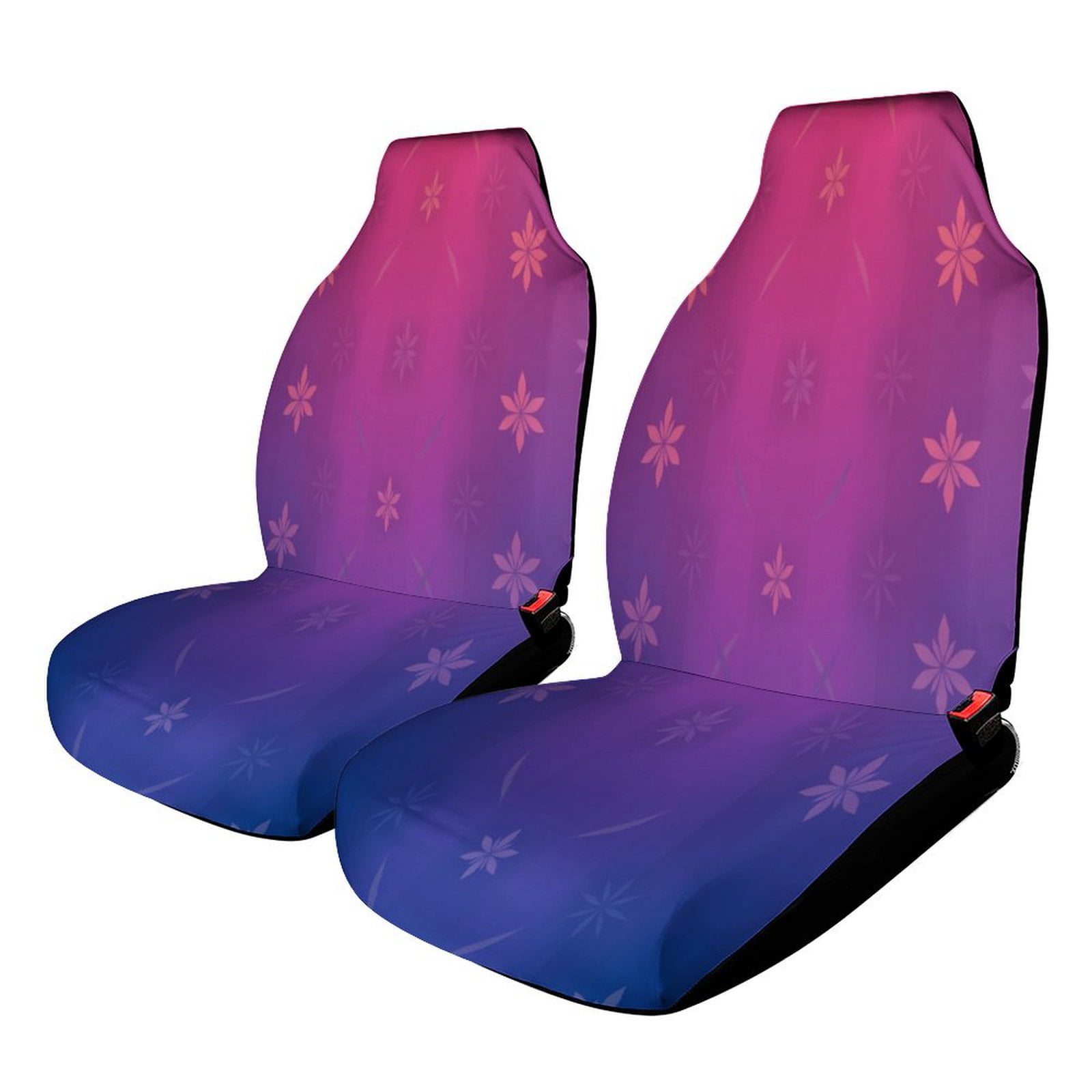 Car Seat Covers Purple Pink Gradient Floral Pattern Background ...