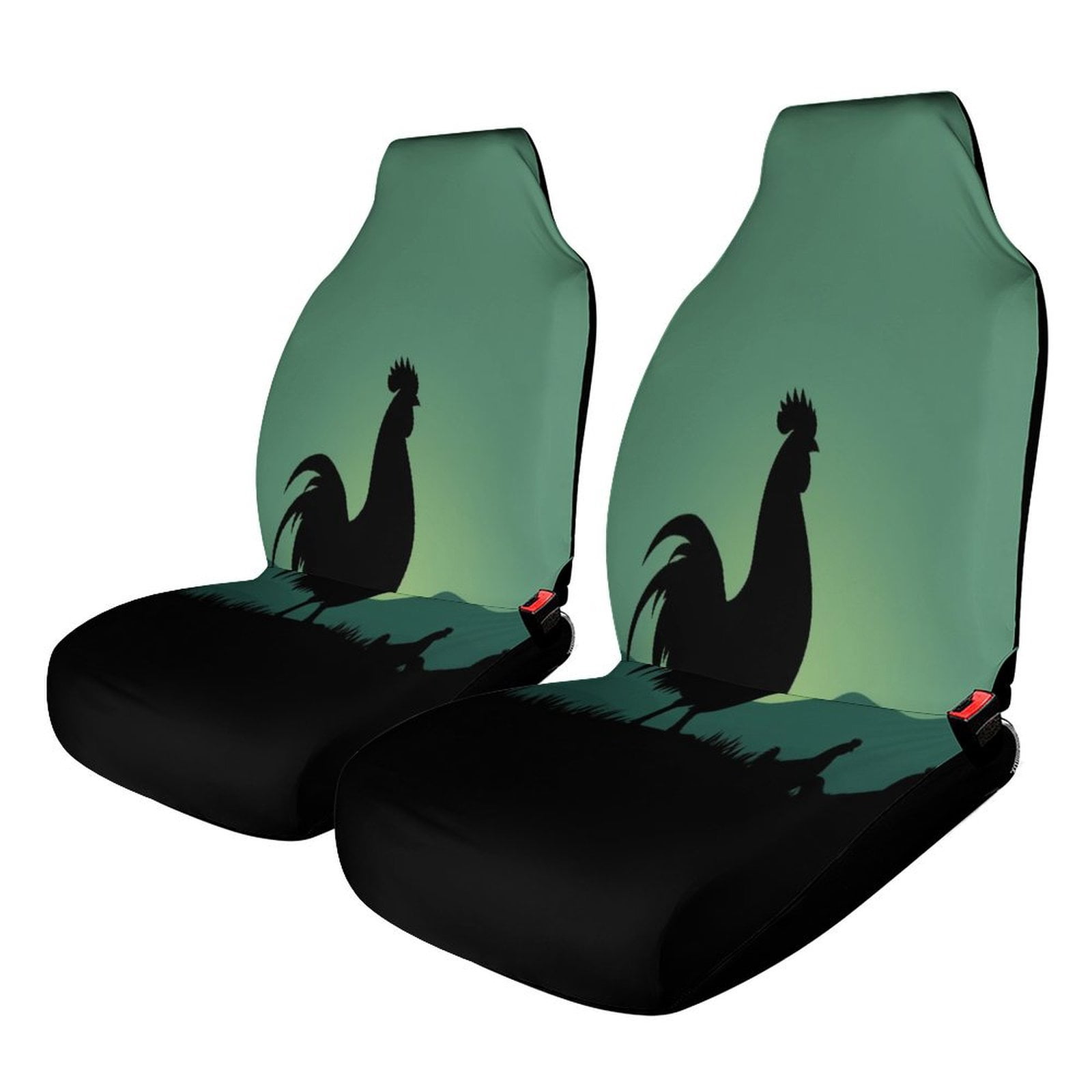 Car Seat Covers Rooster Sunrise Scene Universal Size Fit For Most Car ...