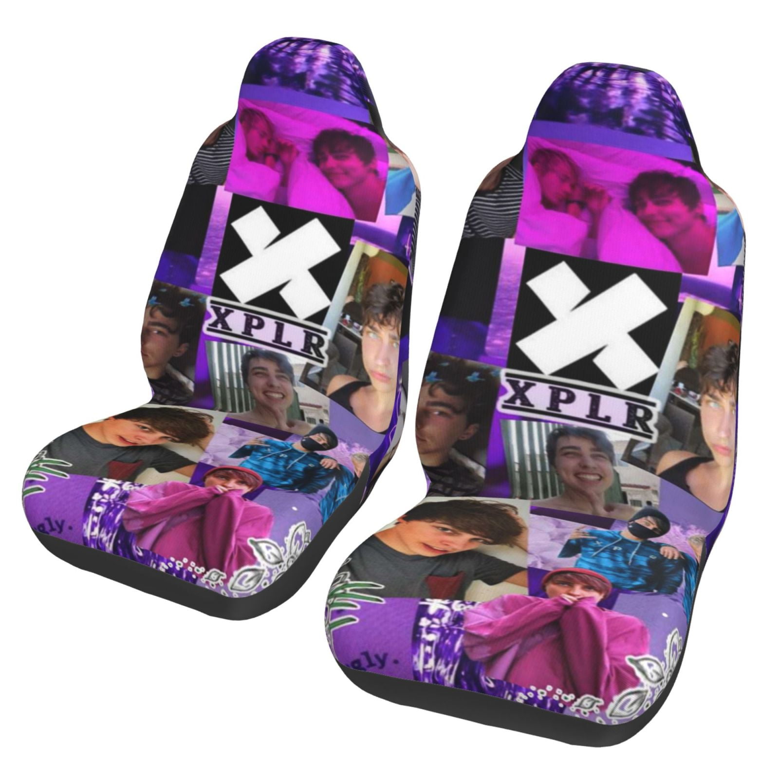 Car Seat Covers Set Of 2 Sam And Colby Front Seat Accessories Protector ...