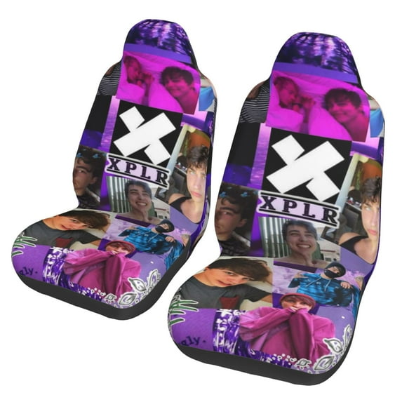 Car Seat Covers Set Of 2 Sam And Colby Front Seat Accessories Protector ...