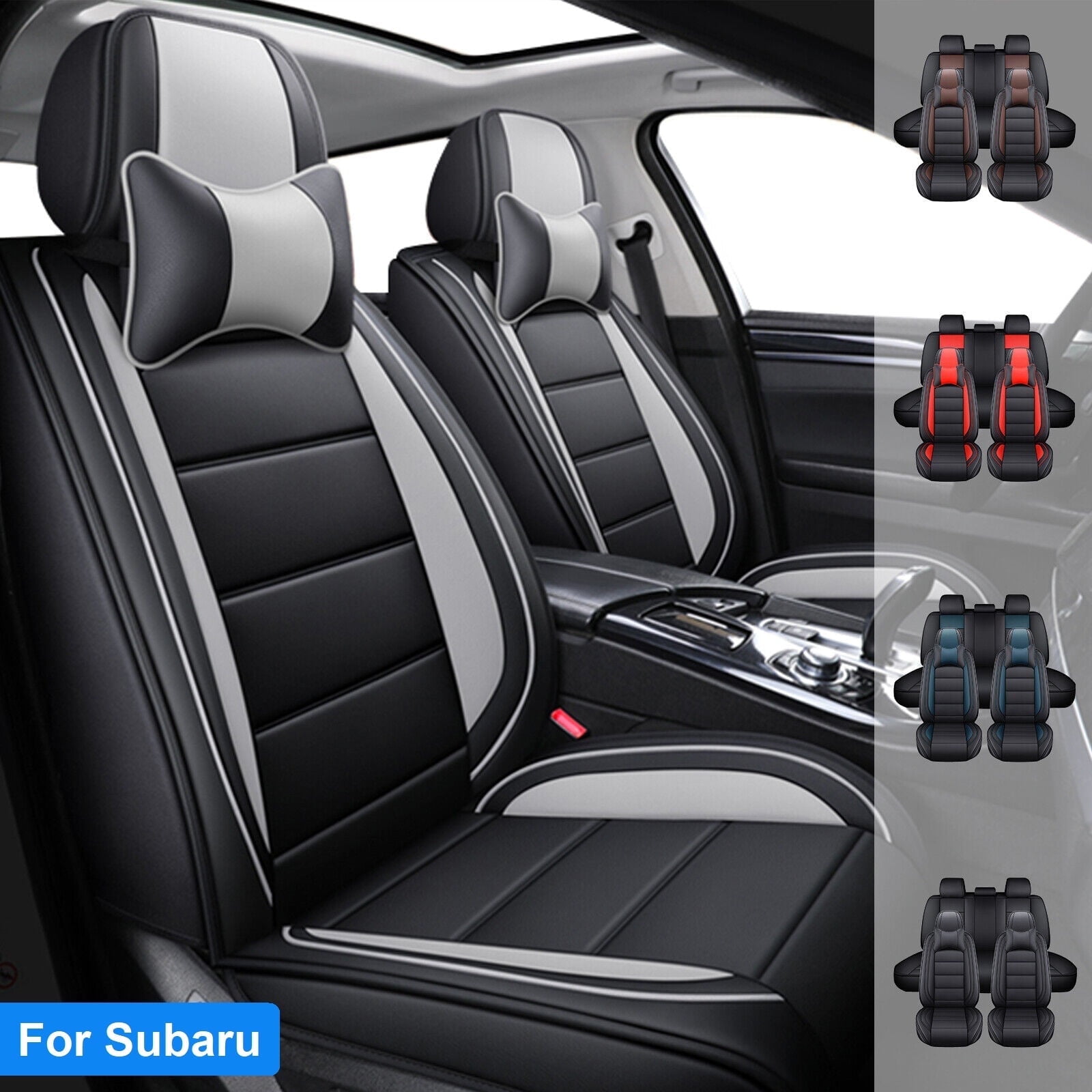 Car Seat Covers for Subaru Outback, Waterproof 5 Seats Full Set PU ...