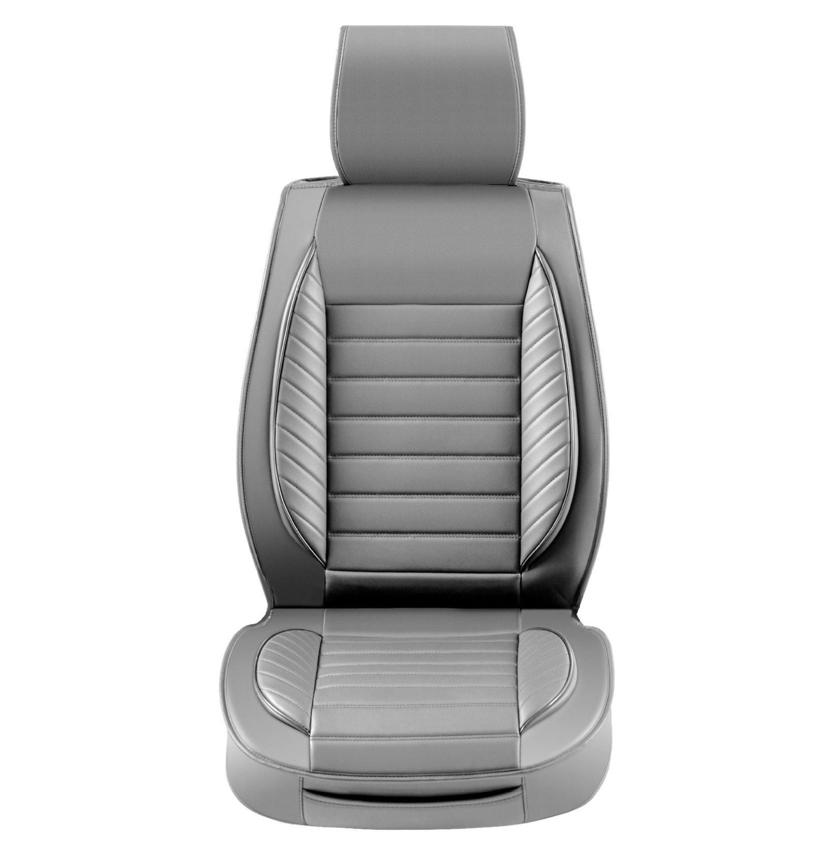 Car Seat Covers, Universal Faux Leather Front Seat Covers (2pcs ...