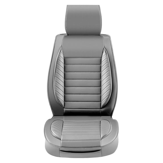 Car Seat Covers, Universal Faux Leather Front Seat Covers (2pcs ...