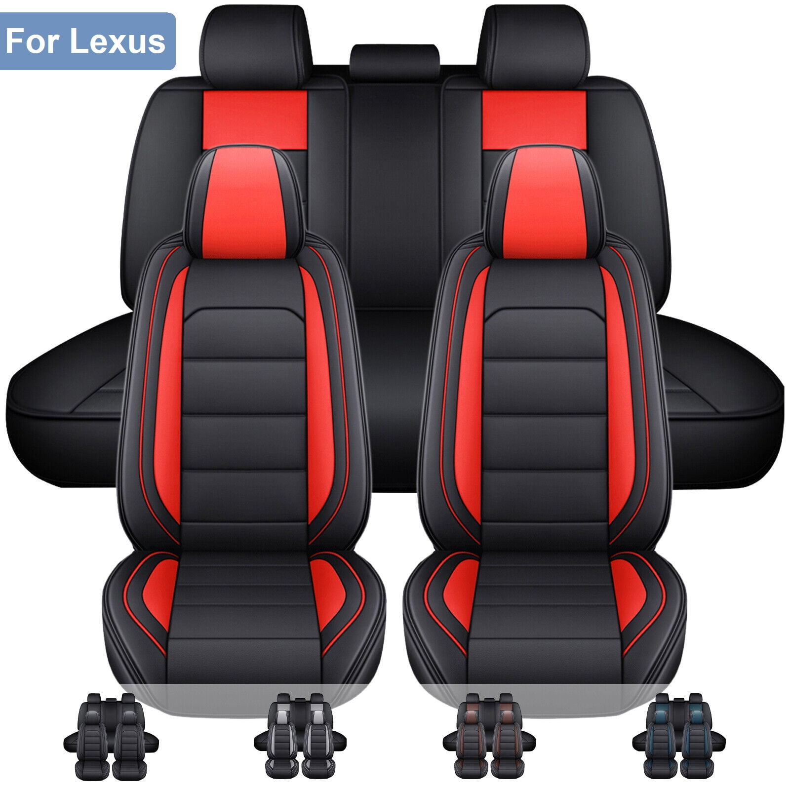 Car Seat Covers for Lexus LX570 5 Seats, Premium PU Leather Auto Seat ...