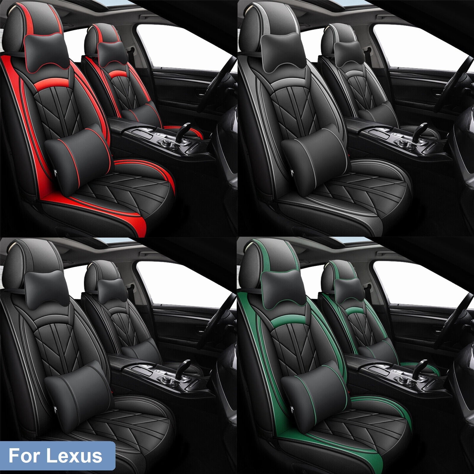 Car Seat Covers for Lexus, Waterproof Auto Cushion Protector Pu Leather ...