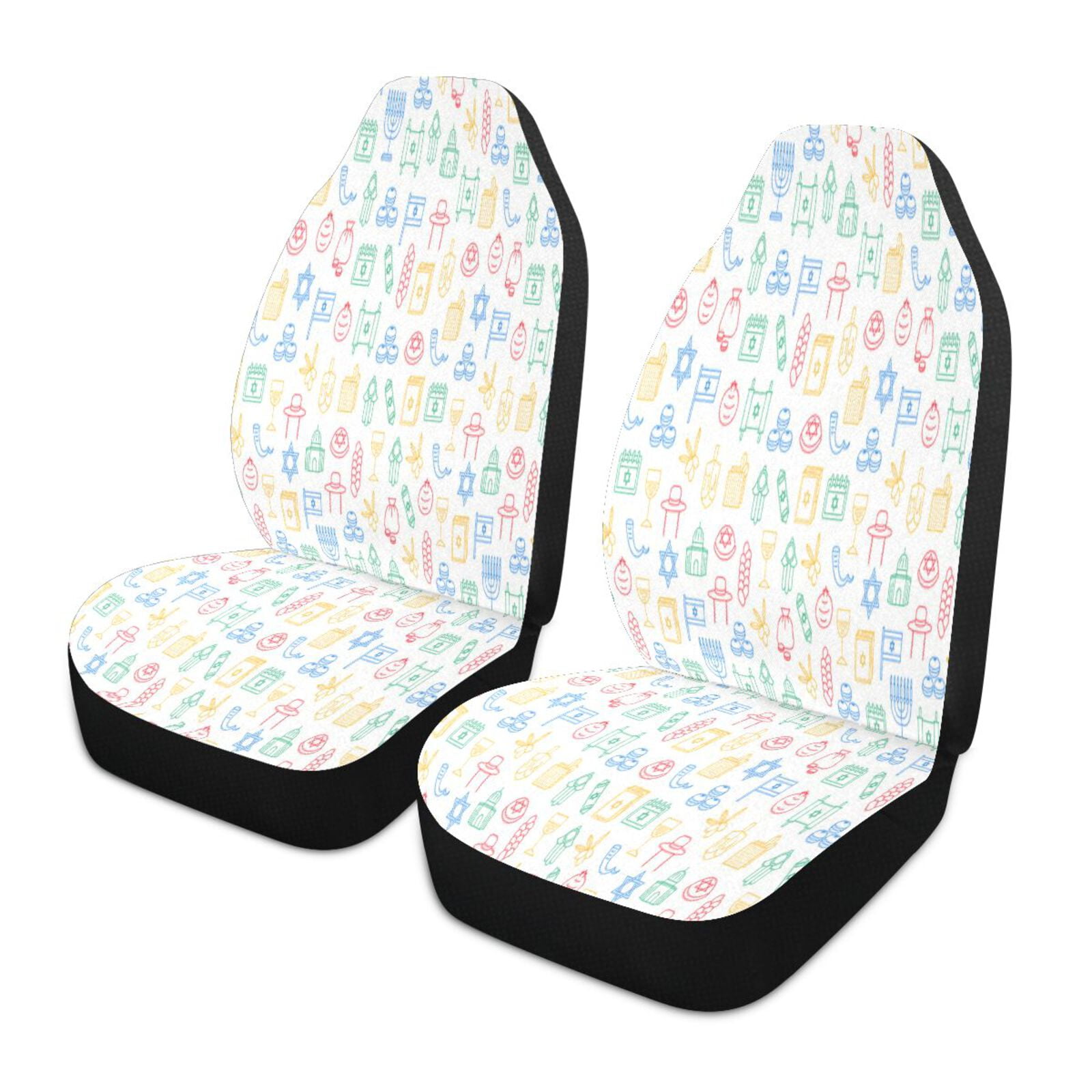 Car Seat CoversJewish holiday seamless pattern Universal Size Fit For ...