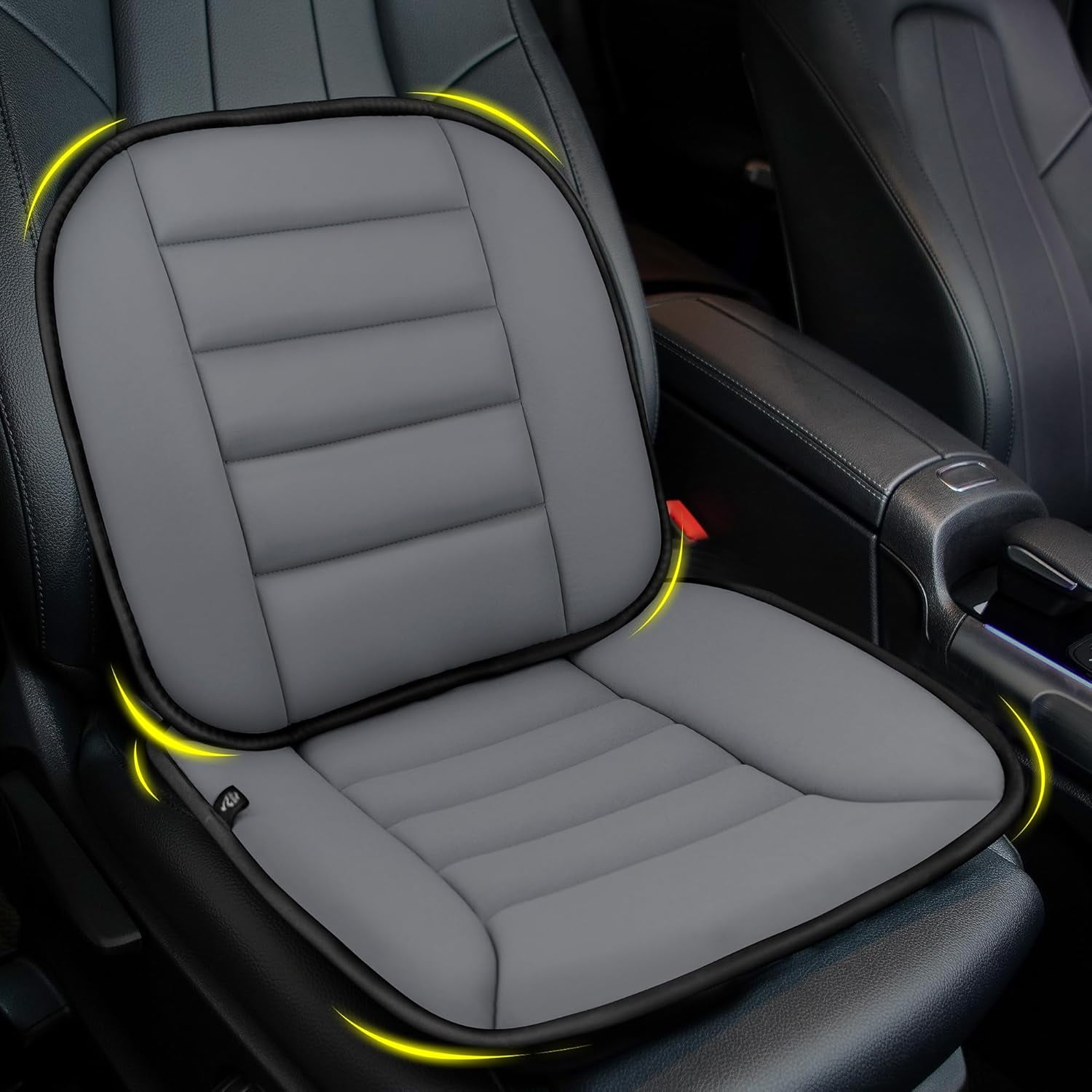 Car Seat Cushion with Back Support Pillow: Enhanced Comfort Memory Foam ...