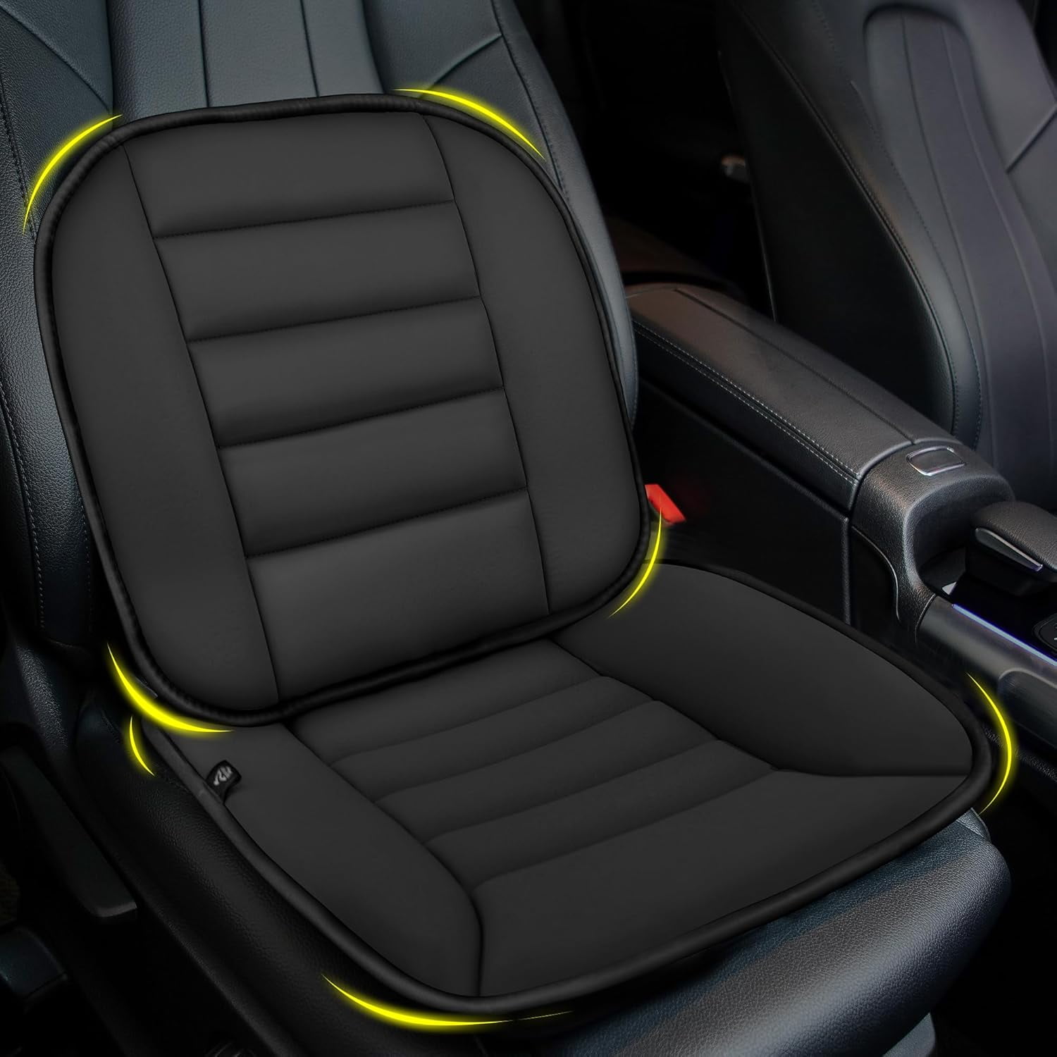 Car Seat Cushion with Back Support Pillow: Enhanced Comfort Memory Foam ...