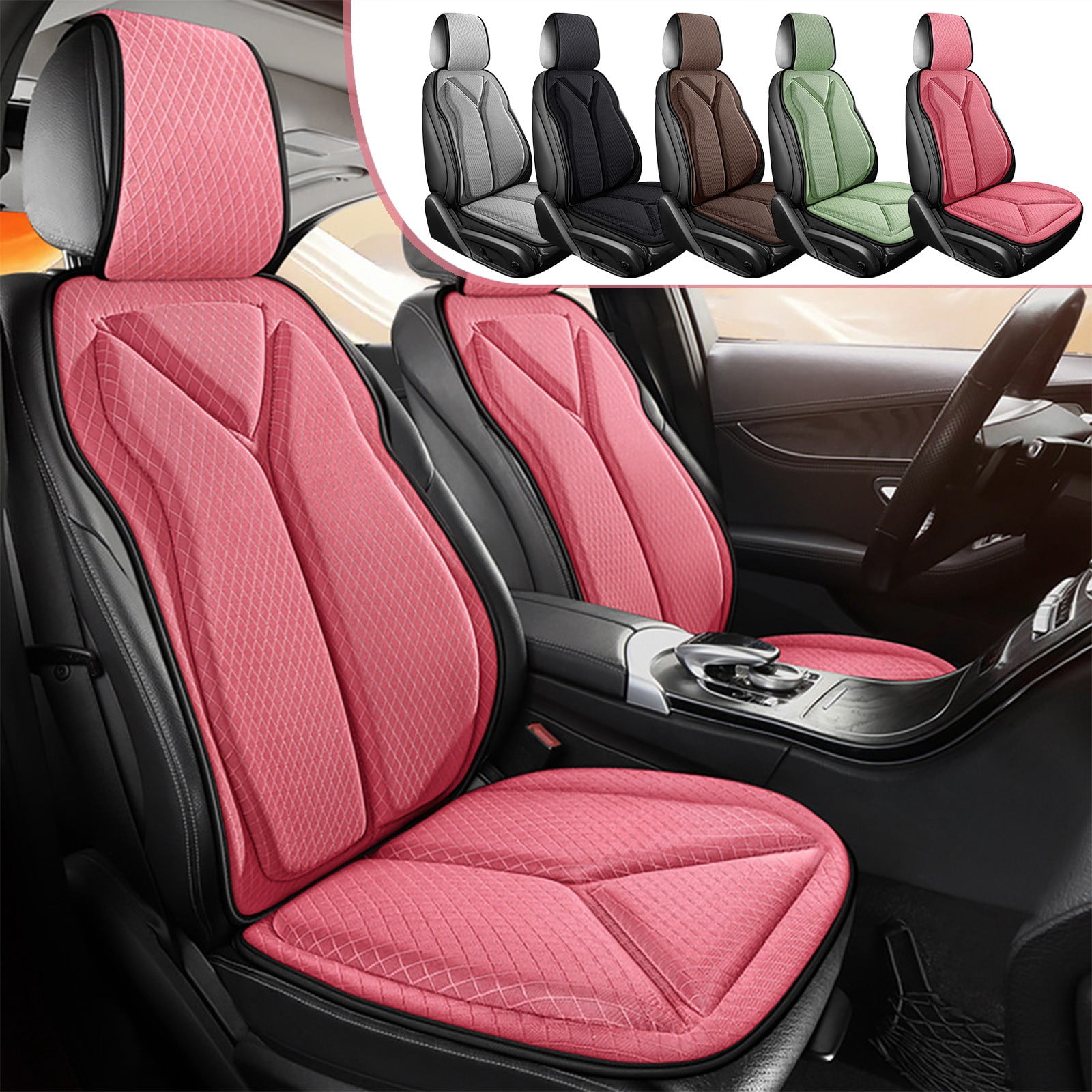 Car Seat Cushion with Backrest | Breathable Ventilated Airflow Design ...