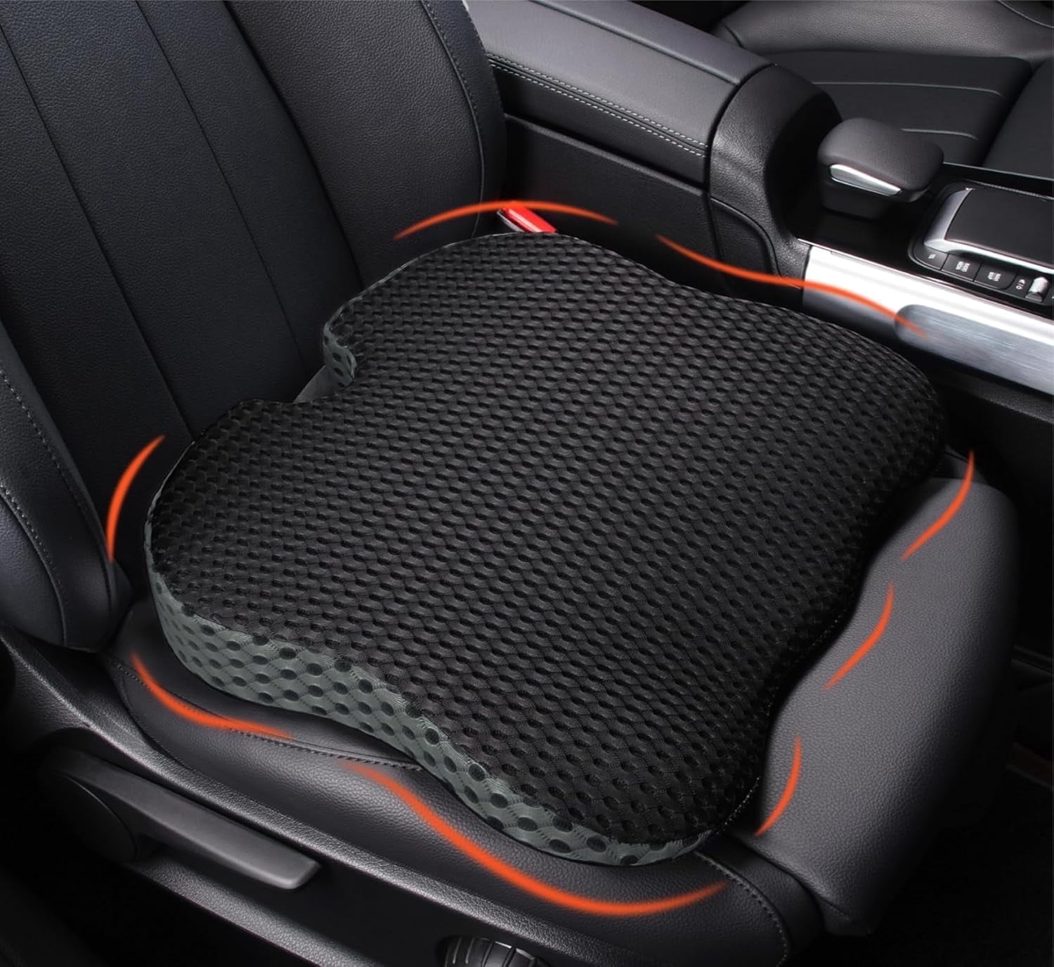 CGW, Car Seat Cushion, Memory Foam, 18.5