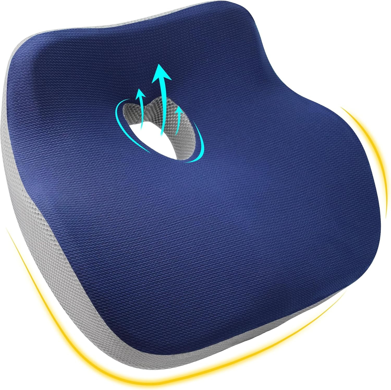Car Seat Cushion, Ergonomic Memory Foam Car Cushion for Sciatica Pain ...