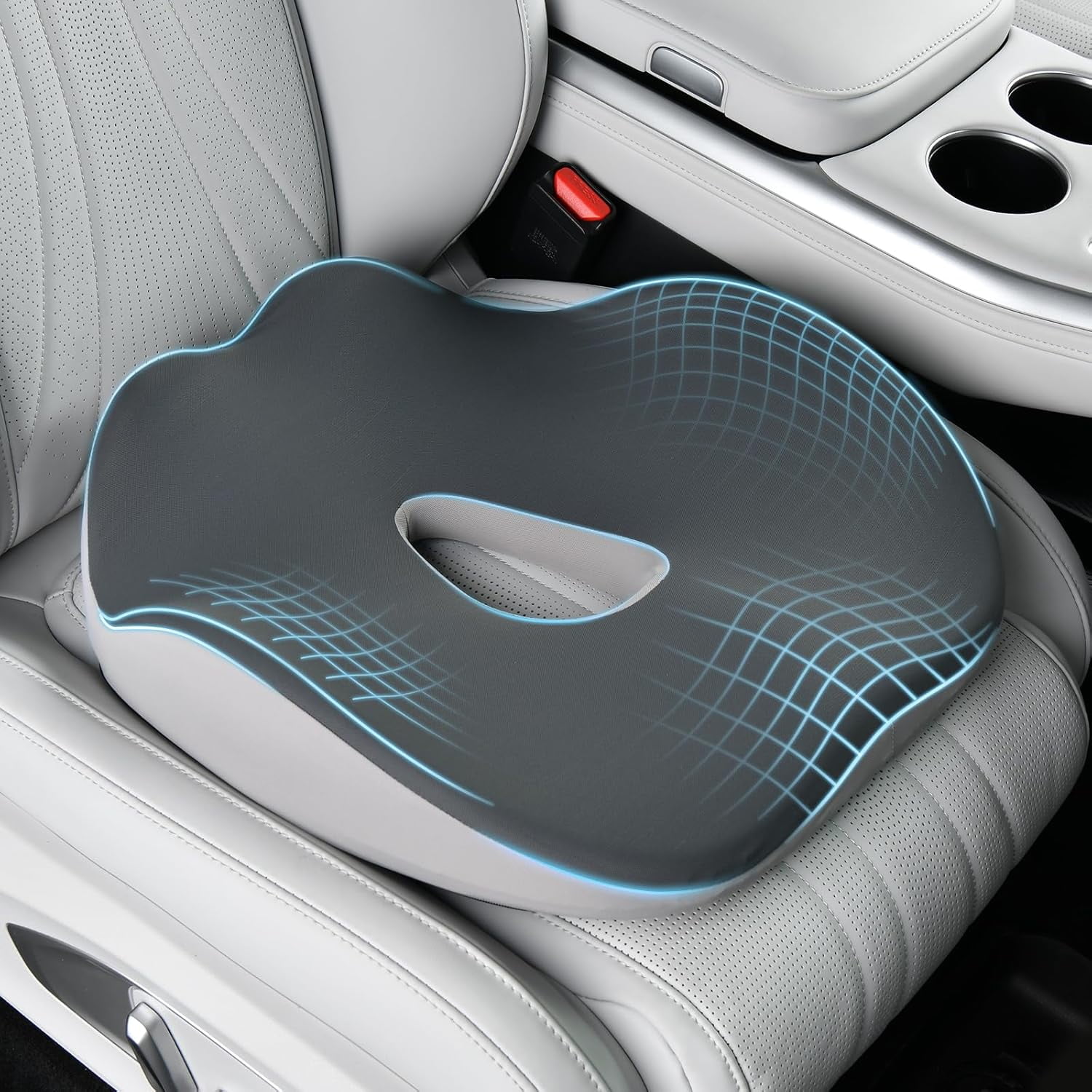Car Seat Cushion, Memory Foam Office Chair Cushion for Car, Everlasting ...
