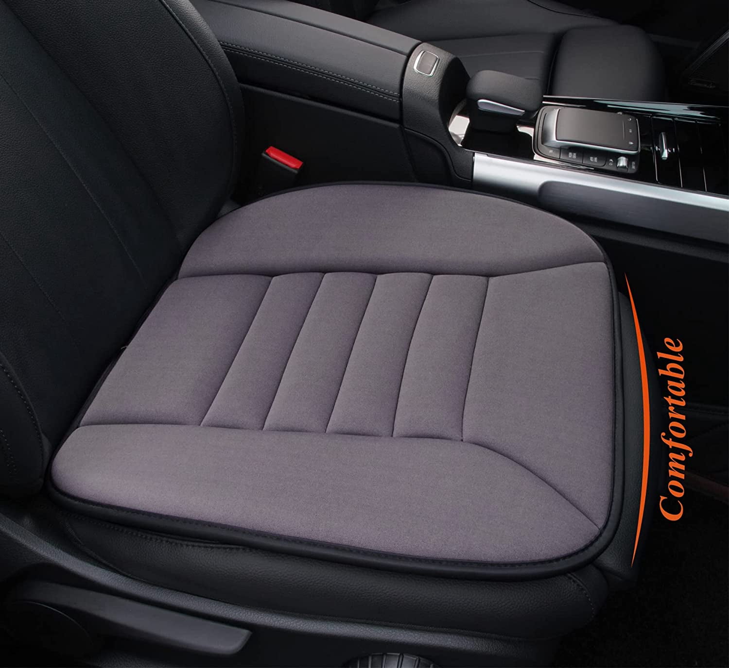 ZYQ Car Seat Cushion, 1.2inch Memory Foam, Breathable, Non-Slip, Dark ...