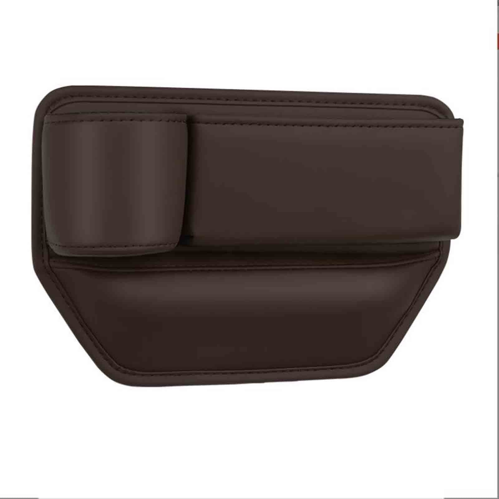Car Seat Gap Filler, Automotive Seat Leather Storage Box with Cup ...