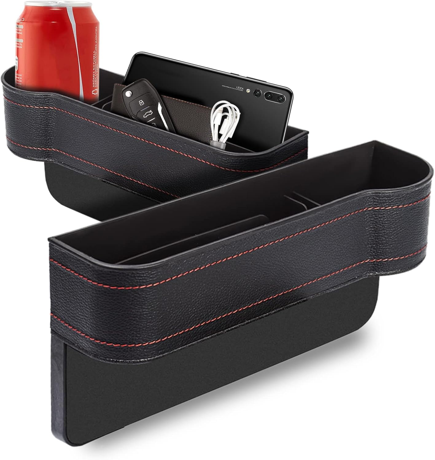 Car Seat Gap Filler Organizer Storage Box,Auto Console Side Storage Box ...