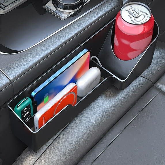 Car Seat Gap Filler Storage Box, Universal Console Side Organizer with ...