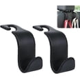 Car Seat Headrest Hook Universal Vehicle Storage Hanger Leather with ...