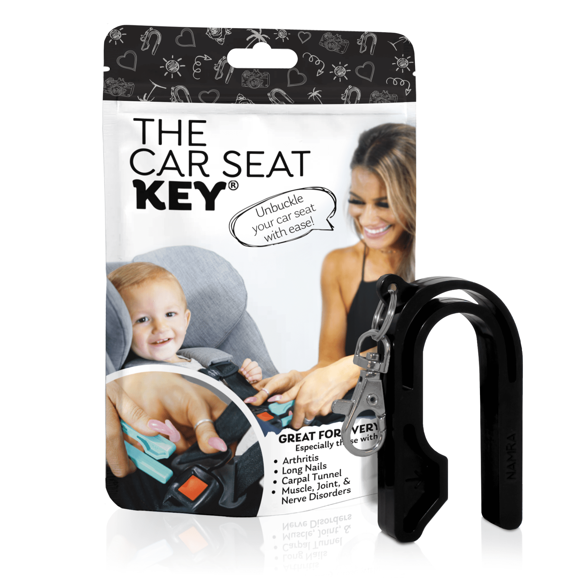 The Car Seat Key - Original Car Seat Key Chain Buckle Release Tool ...