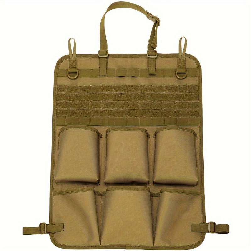 Car Seat MOLLE Panel Organizer - Tactical Hunting Pouch with Drink ...