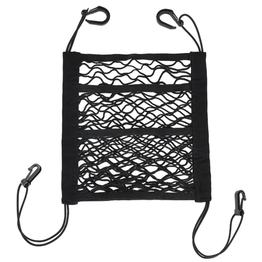 Car Seat Net Bag | Passenger Seat Net Organizer, 3-layer Storage Pocket ...
