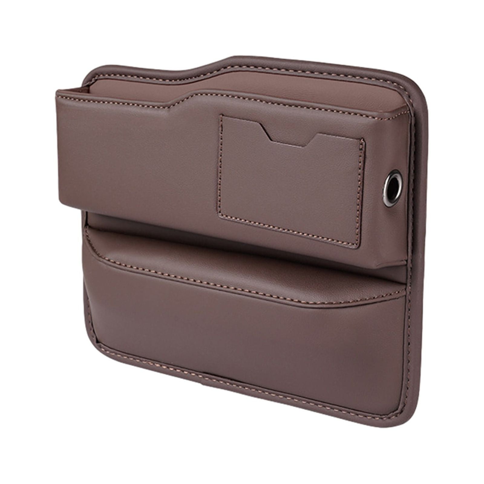 Car Seat Organizer - Keep Items from Falling - Premium Leather Storage ...