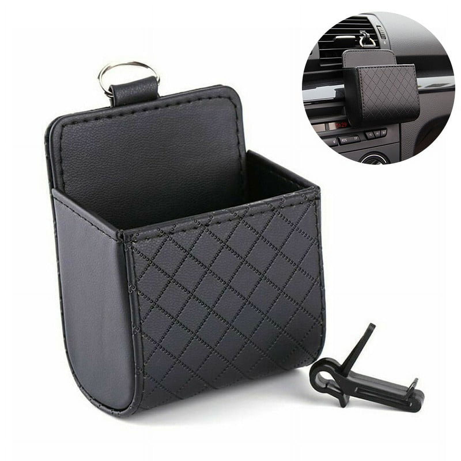 Car Seat PU Back Tidy Storage Box Coin Bag Organizer Pocket Hanging ...