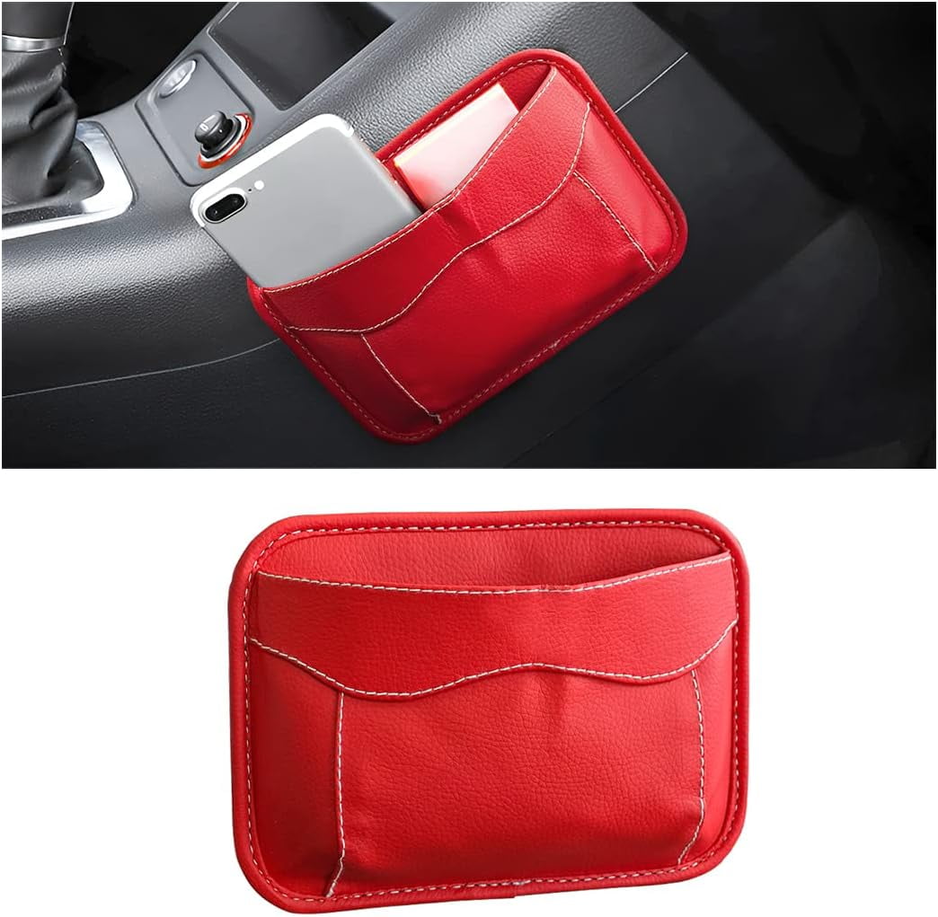 Car Seat Side Pocket Organizer, American Flag PU Leather Storage Bag ...