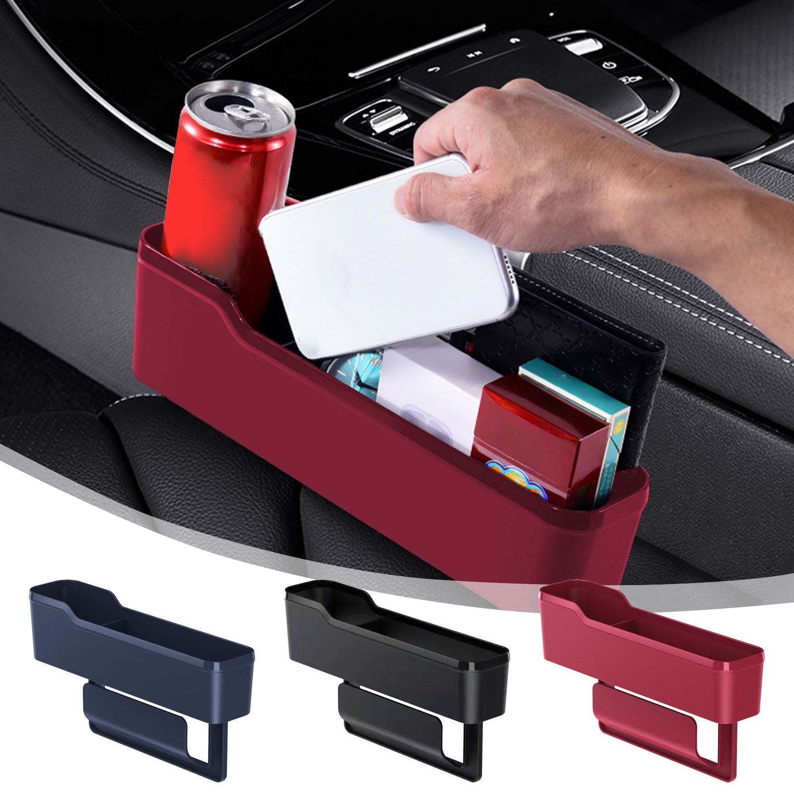 Car Seat Slot Storage Box | Multi Functional Detachable Organizer with ...