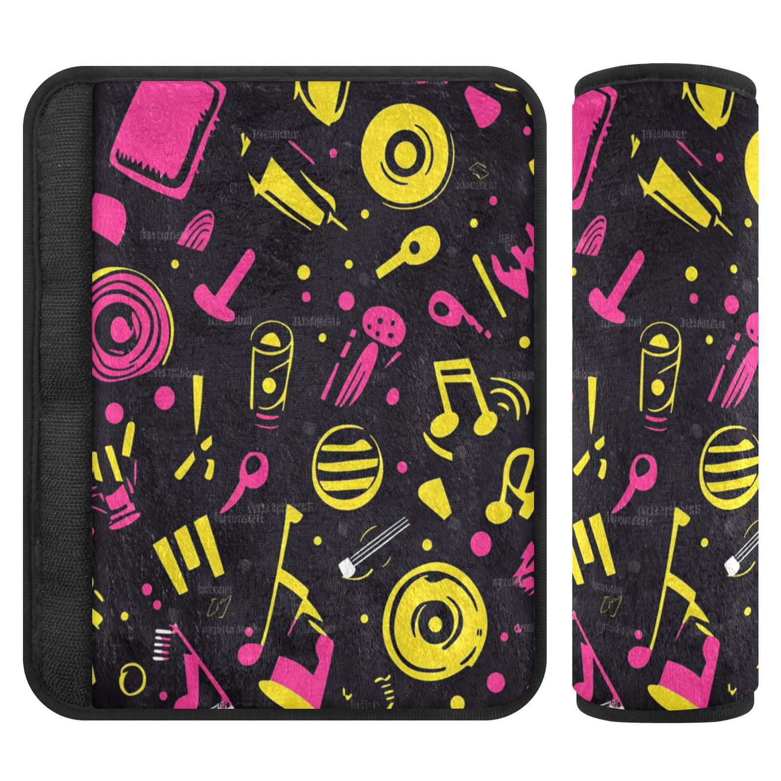 Car Seat Strap & Belt Covers - Flannel Material, Velcro Design, All ...