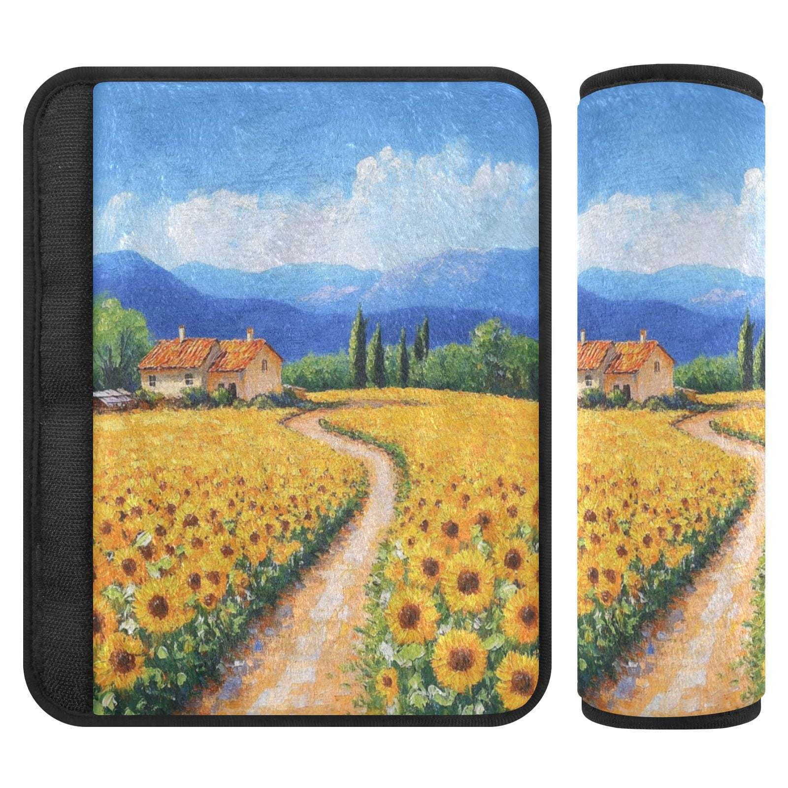 Car Seat Strap & Belt Covers - Flannel Material, Velcro Design, All ...