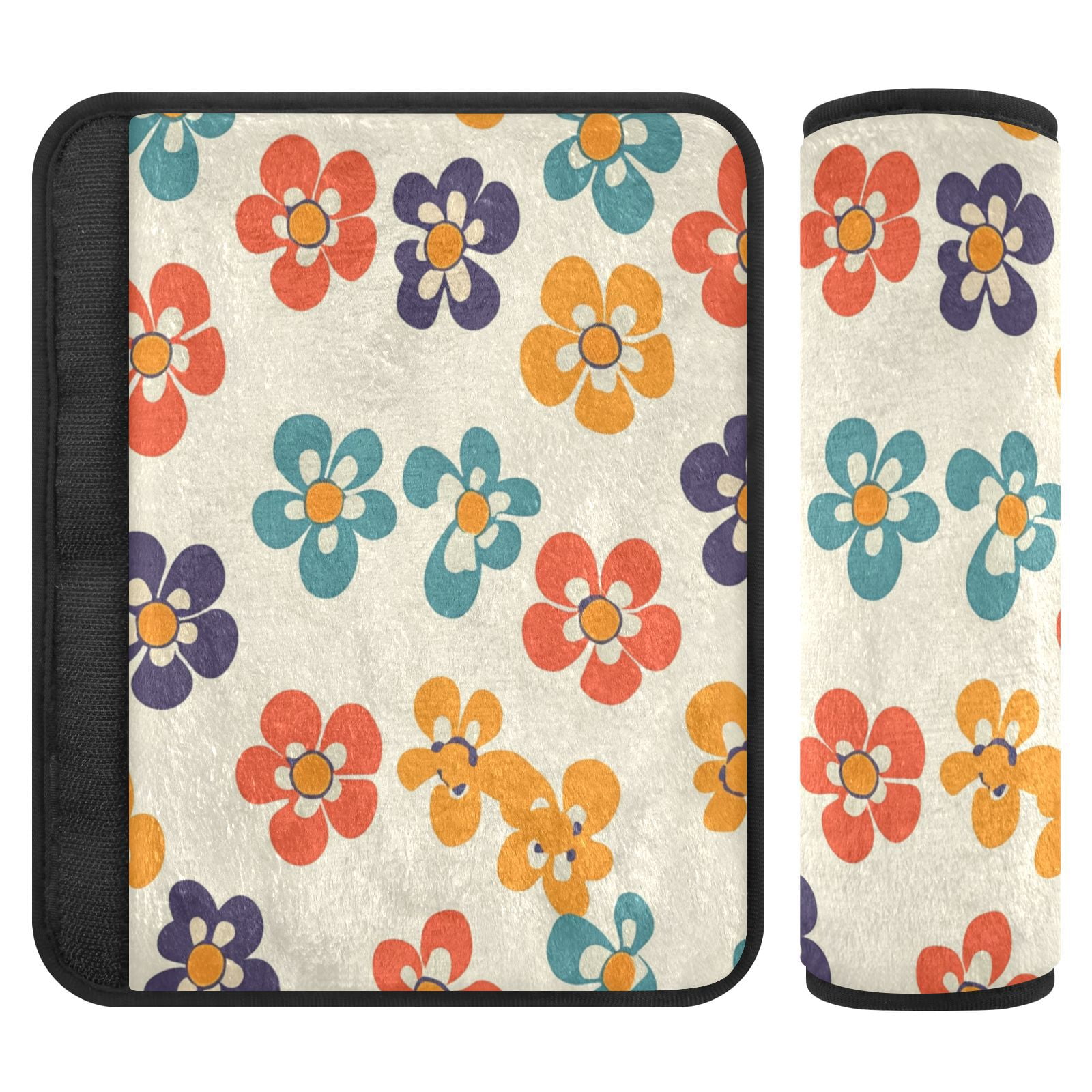 Car Seat Strap & Belt Covers - Flannel Material, Velcro Design, All ...