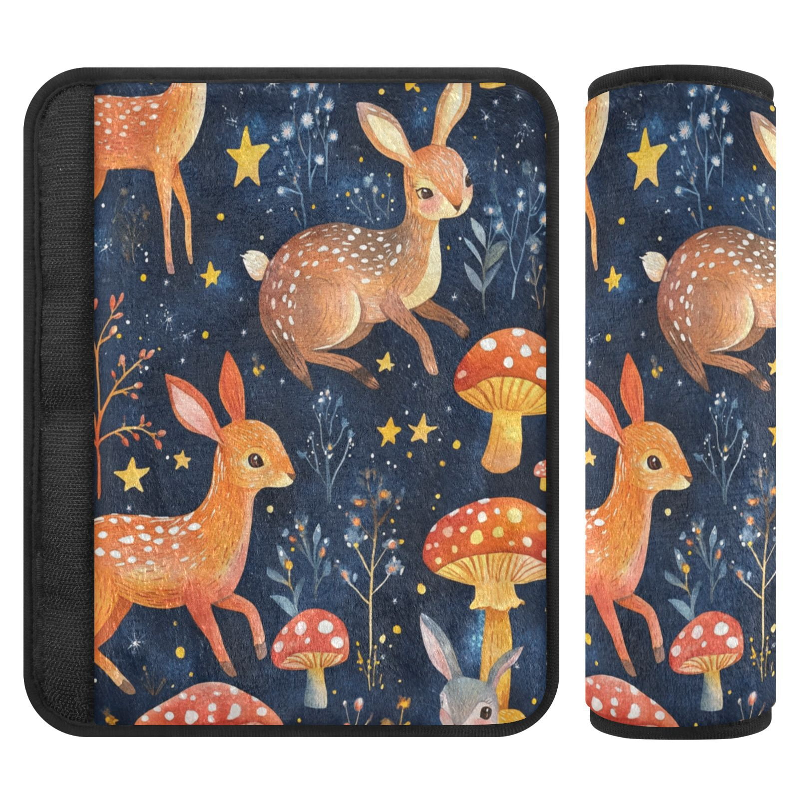 Car Seat Strap & Belt Covers - Flannel Material, Velcro Design, All ...