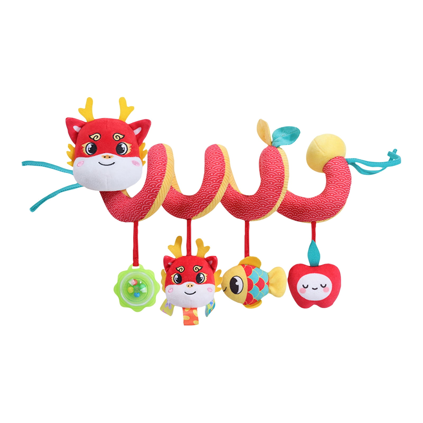 Car Seat & Stroller Toys for Boys Girls, Activity Spiral Hanging Plush ...