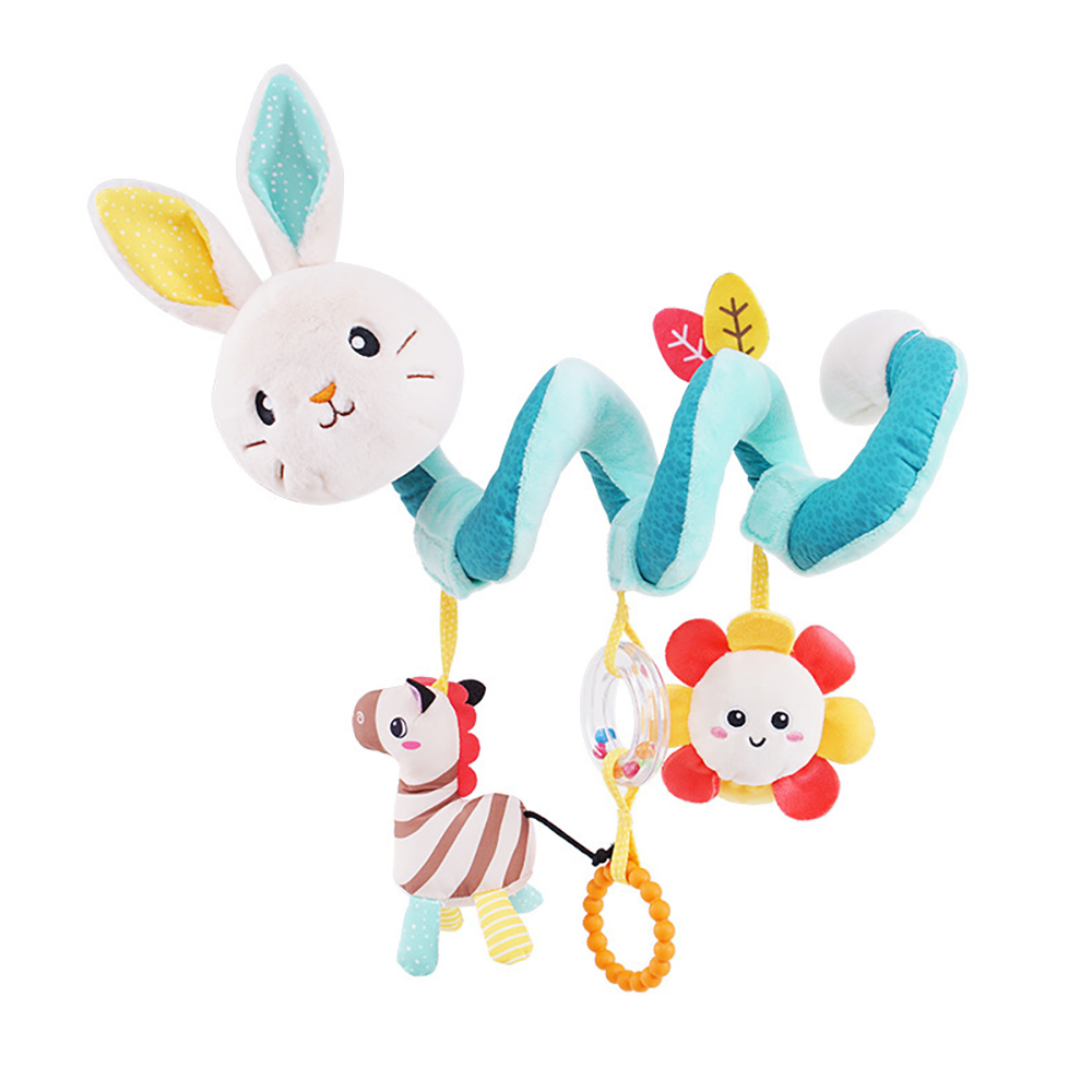 Car Seat Toy for Baby Infant Spiral Plush Toys Stroller Toys Hanging ...