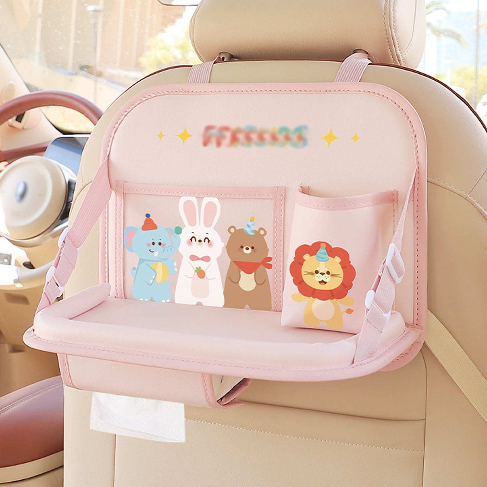Car Seat Tray, Car Seat Back Portable Tray, Multi-Function Car Table ...