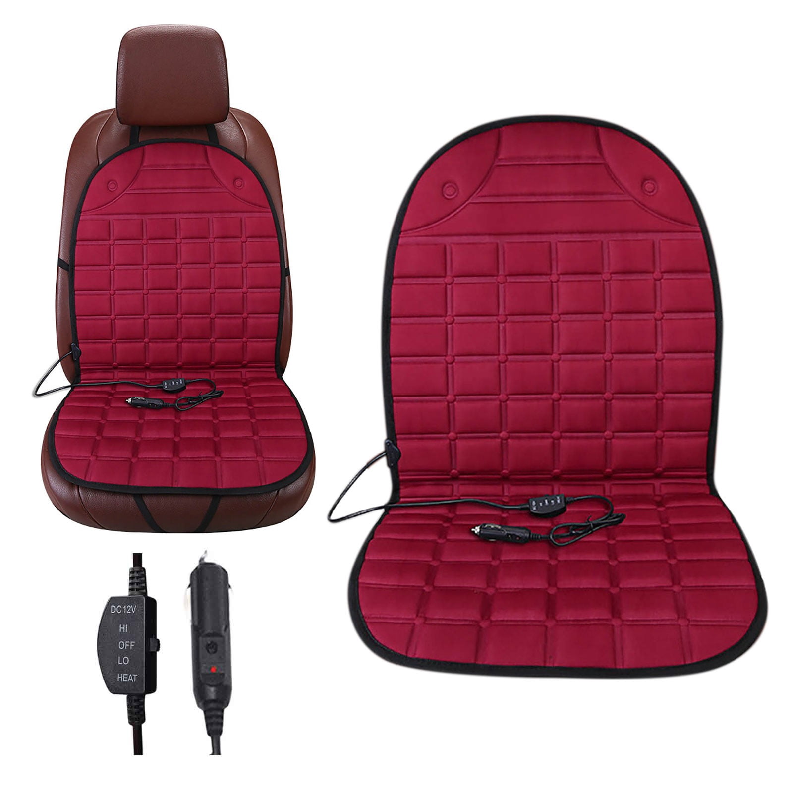 Car Seat Warmer Comfortable Heated Seat Cover for Cars Trucks SUV Van ...