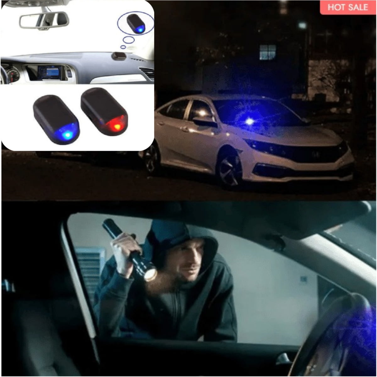 Car Security Car Solar Light,-Car Alarm System With Motion Sensor,Car ...